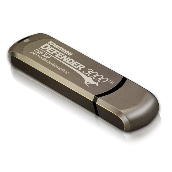 Kanguru Defender 3000 - Clef USB Cryptée - 16 à 512 Go - Soft Expansion
